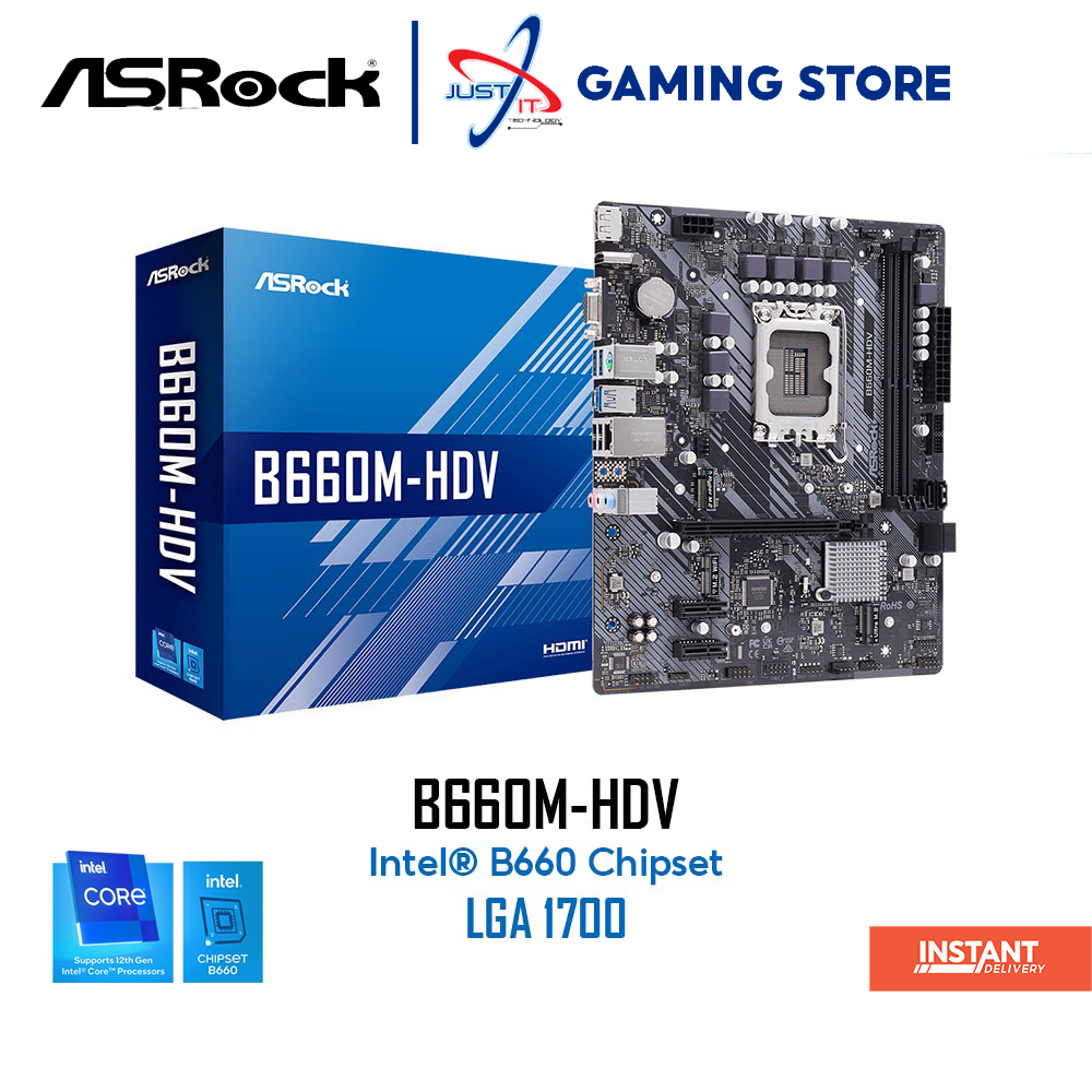 Asrock B660M-HDV DDR4 / D4 LGA1700 MOTHERBOARD | Shopee Thailand