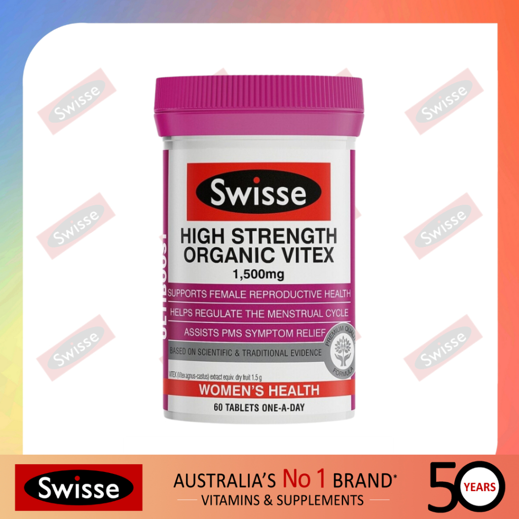 Swisse High Strength Organic Vitex 1500MG (60 แคปซูล) | Shopee Thailand