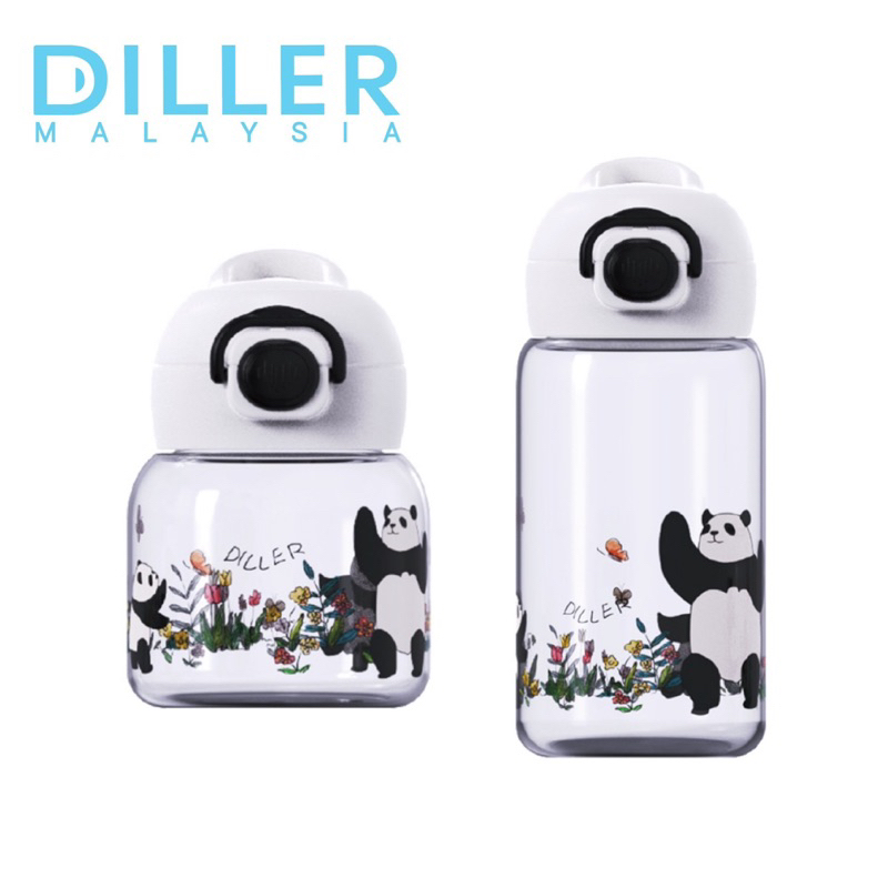 Diller Panda One Click ขวดน้ําดื่ม แบบเปิด D2440 (330 มล. 530 มล. ...