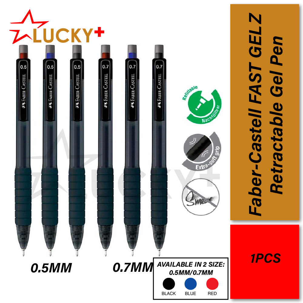 Faber-castell Fast Gel Z Retractable Gel Pen - ( 0.5 มม. / 0.7 มม. - 3 ...