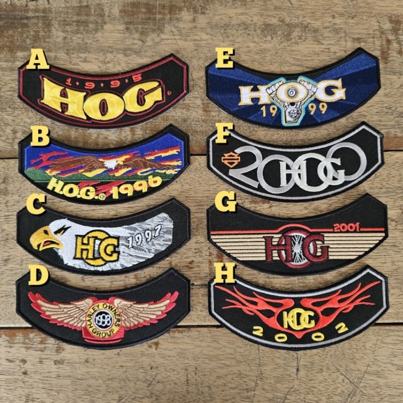 แพทช์เย็บปักถักร้อย Harley Davidson [HOG] 64. | Shopee Thailand
