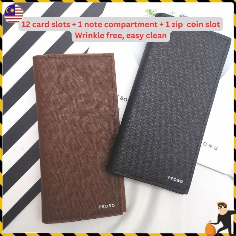 Pedro Long Wallet For Man Leather Bi-Fold Men Wallet Leather BOX ...