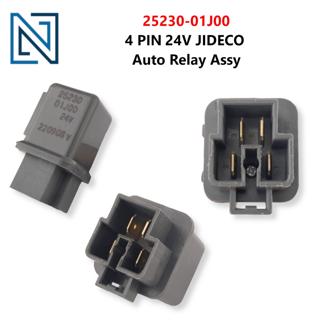 Jideco 4 PIN 24V รีเลย์อัตโนมัติ Assy รีเลย์สตาร์ทรีเลย์ 25230-01J00 ...