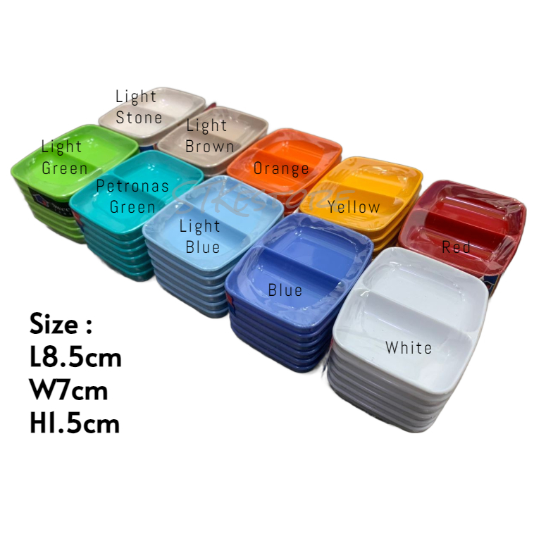 [ 12 ชิ ้ น ] จานซอสพลาสติก / Piring Sos Plastik / จานซอสจุ ่ ม / จาน ...