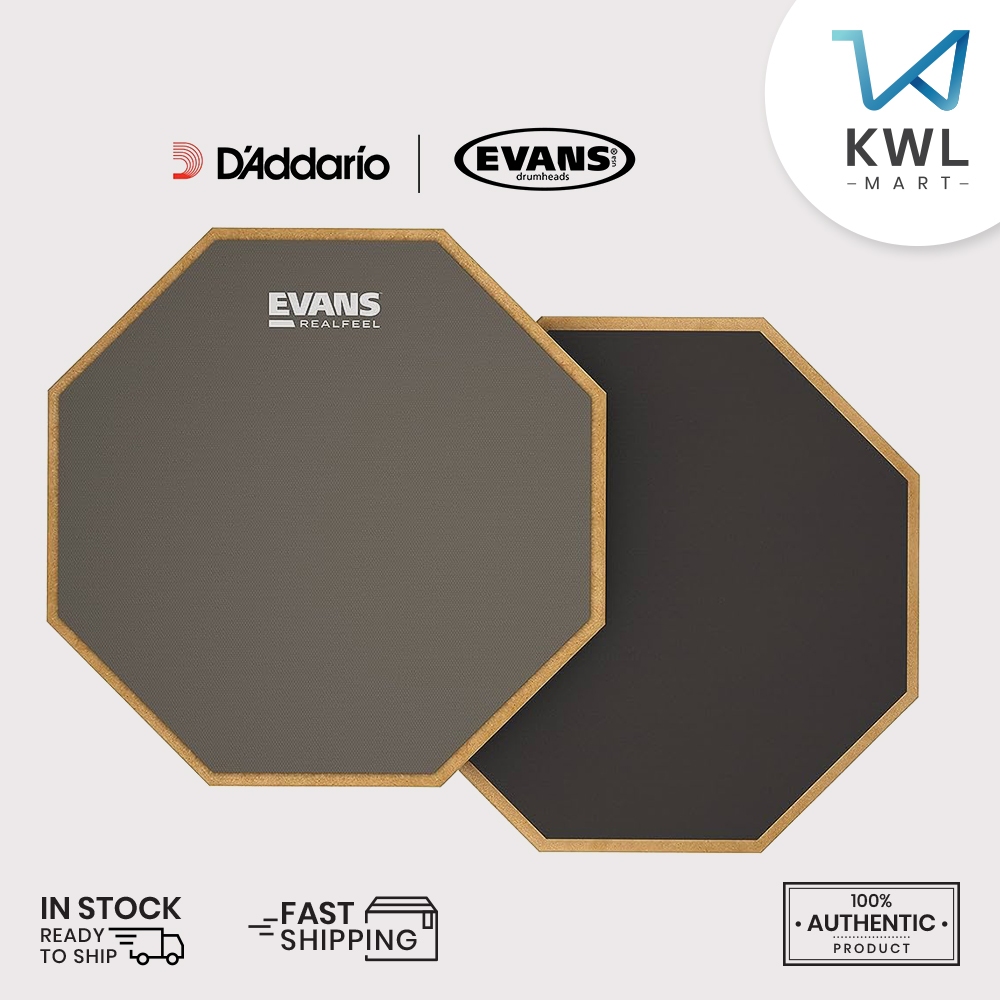 Evans RF12D RealFeel 12" แผ่นรองความเร็วและออกกําลังกาย 2 ด้าน | Shopee ...