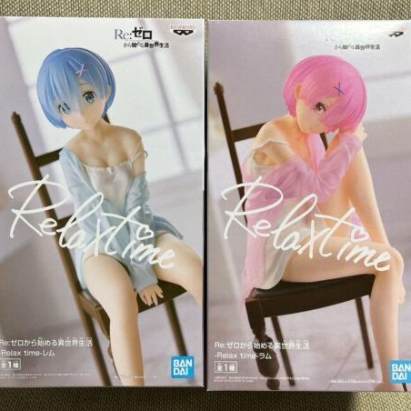 Banpresto Re:Zero การเริ่มต้นชีวิตในอีกโลกหนึ่งผ่อนคลายเวลารูป Rem & Ram ตัวเลขของเล่น | Shopee ...