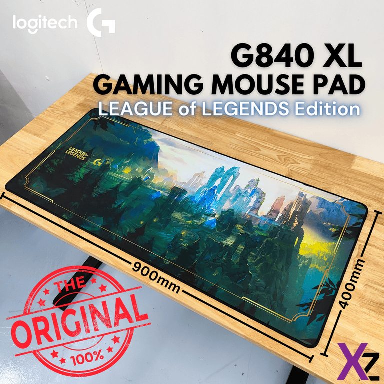 แผ่นรองเมาส์ Logitech G840 XL League of Legends Gaming ฐานยางแผ่นรองเมาส์แผ่นรองโต๊ะกันลื่นเรียบ ...