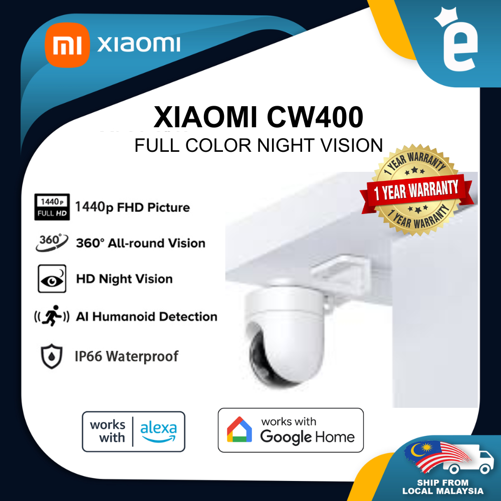 Xiaomi กล้องวงจรปิดกลางแจ้งกล้อง CW400 Wifi ความปลอดภัยกล้อง IP global ...