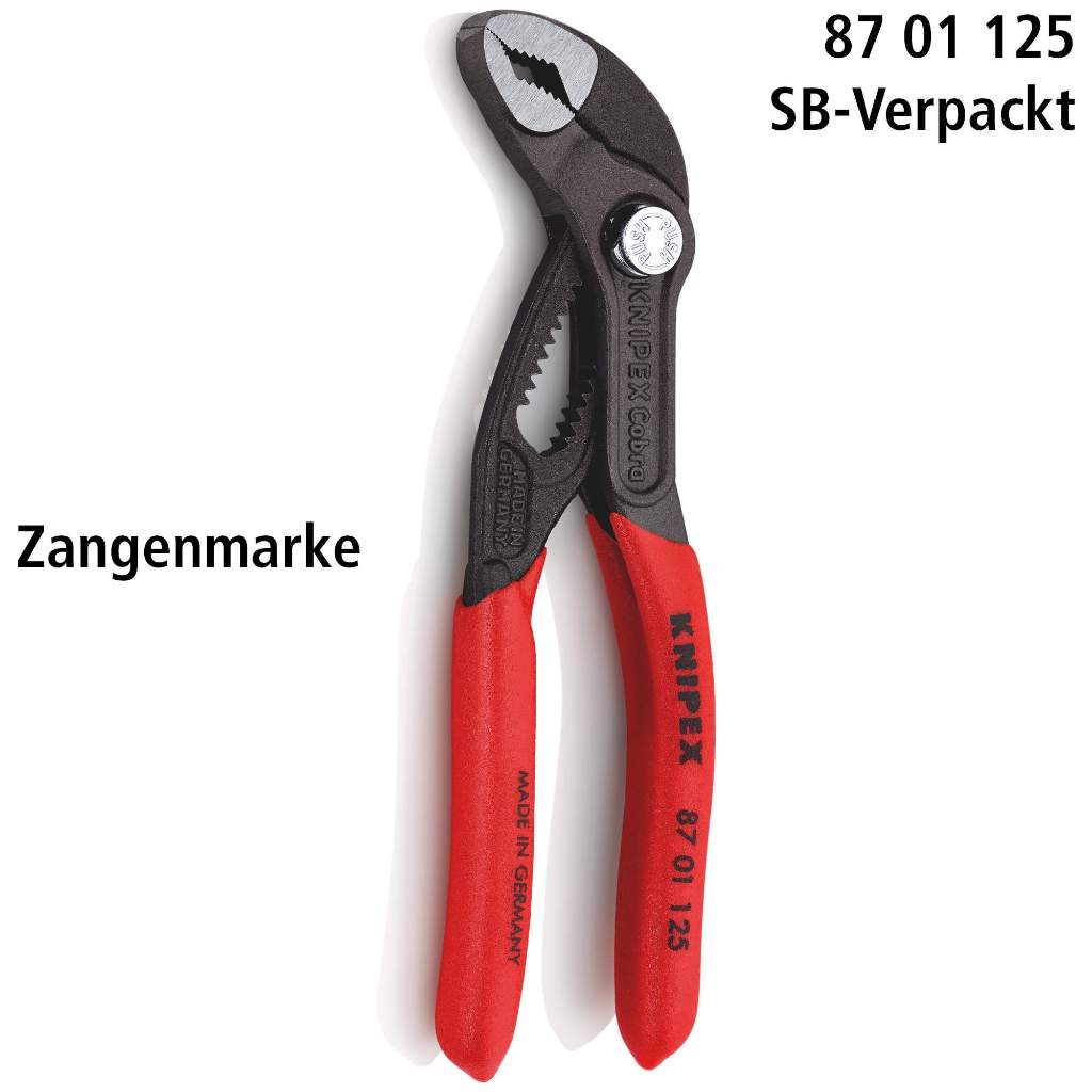 87 01 125 SB KNIPEX Cobra คีมปั๊มน้ํา 8701125 มินิมินิ | Shopee Thailand