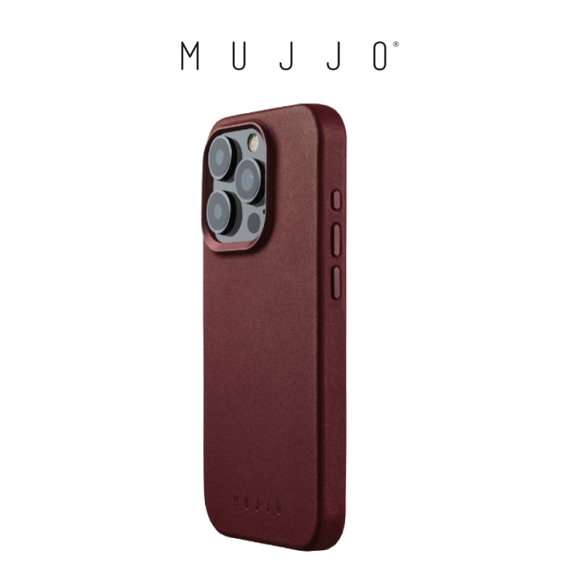 Mujjo Full Leather Phone Case Cover Casing iPhone 15 / 15 Plus / 15 Pro ...