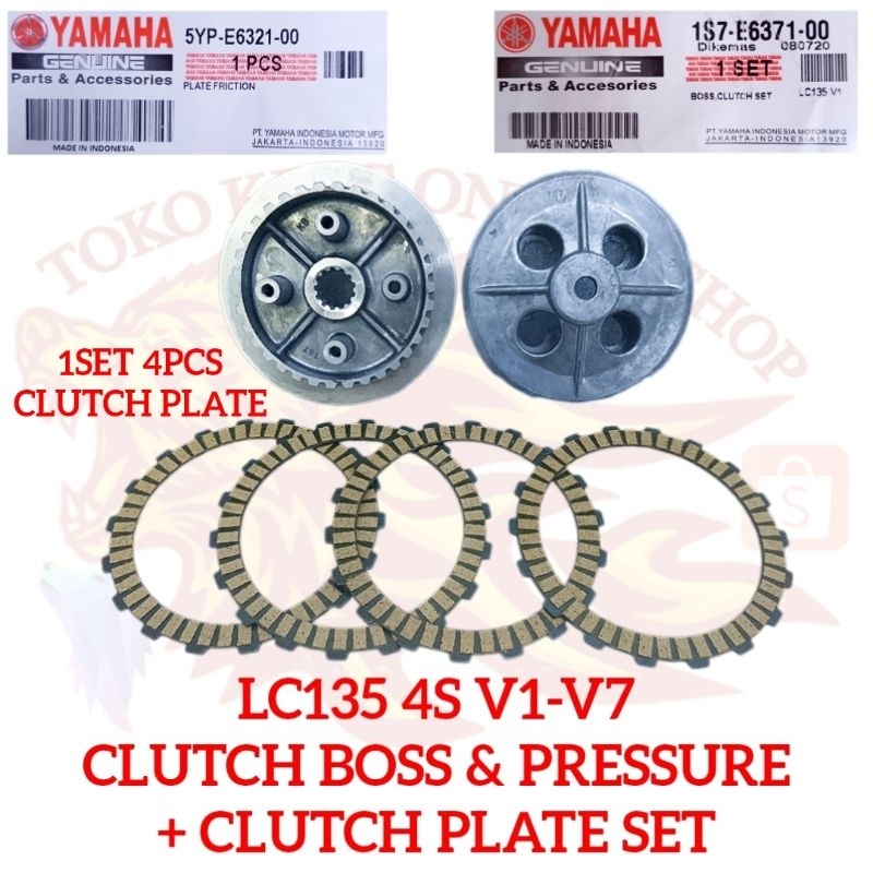 1 ชุด YAMAHA LC135 4S V1 V2 V3 V4 V5 V6 V7 LC 135 OLD ใหม่ 4 ความเร็ว STD BOSS PRESSURE MANGKUK ...