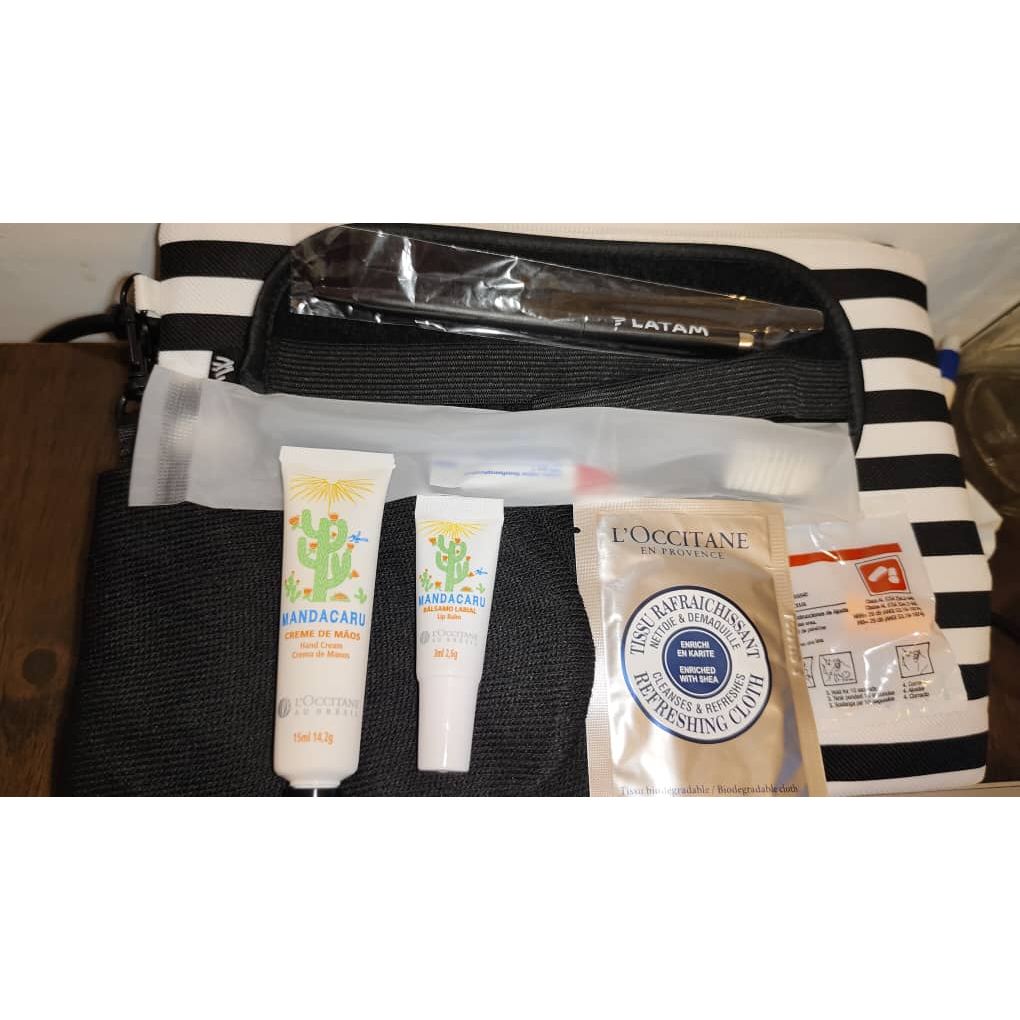 Latam AIRLINE AMENITY KIT BUSINESS CLASS LOCCITANE ยี่ห้อ SUPER FROM SOUTH AMERICA | Shopee Thailand