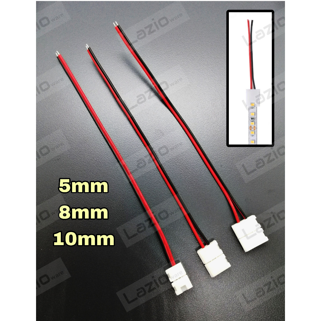อะแดปเตอร์เชื่อมต่อไฟ LED 2-pin หัวเดี่ยว 5 มม. 8 มม. 10 มม. สําหรับ ...