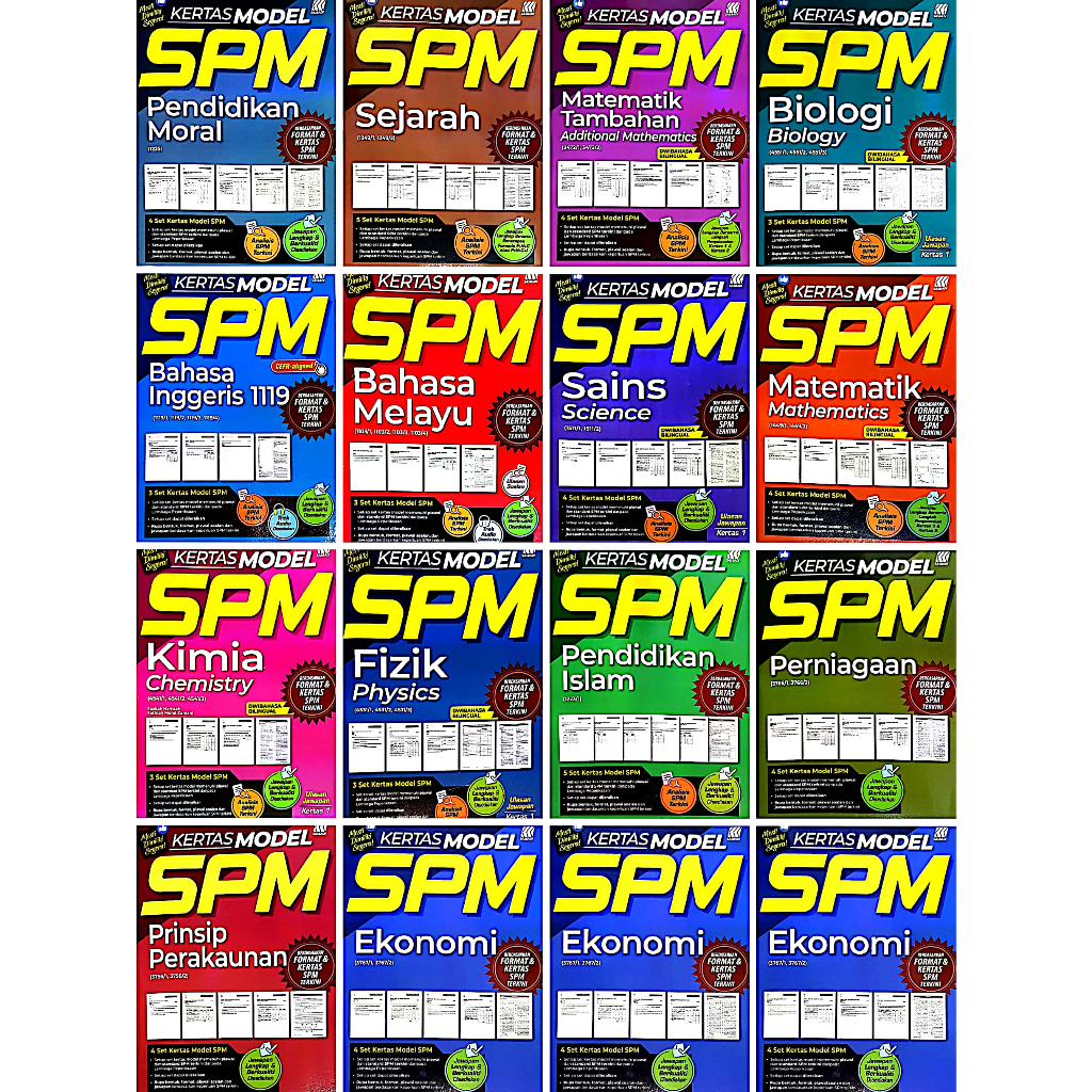 กระดาษโมเดล Spm หนังสือฝึกฝน Sasbadi. F23 | Shopee Thailand