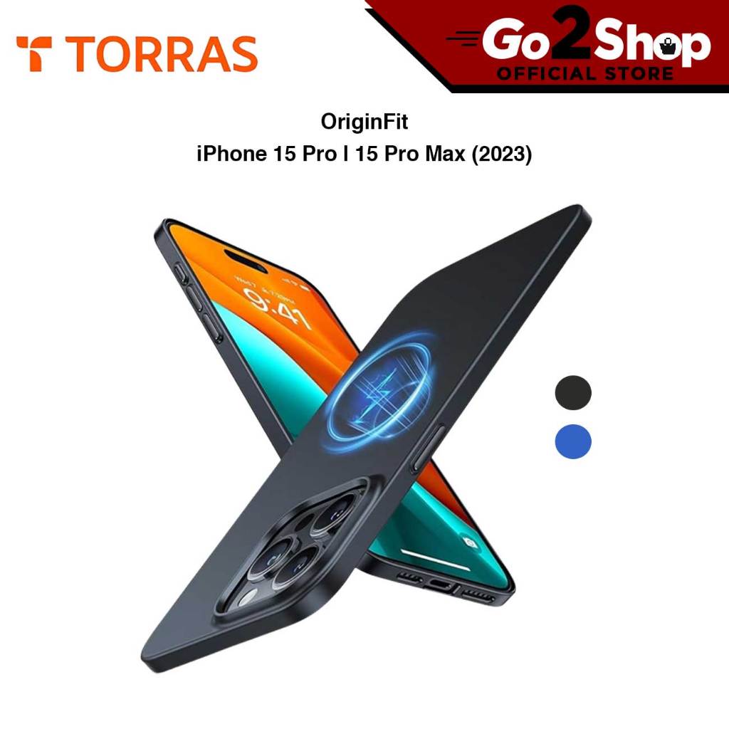 Torras OriginFit Magnetic Slim Fit Designed Case สําหรับ iPhone 15 Pro/15 Pro Max (2023 ...