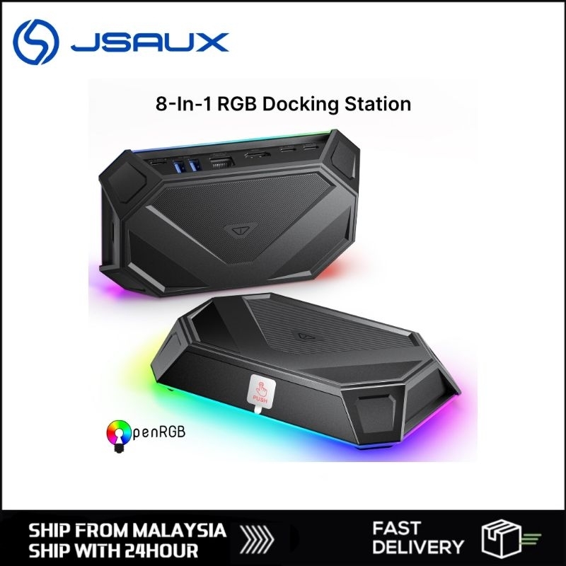 Jsoux ใหม่ RGB 12-IN-1 Docking Station สําหรับ Steam Deck/Rog Ally 4K@120hz PD100W | Shopee Thailand