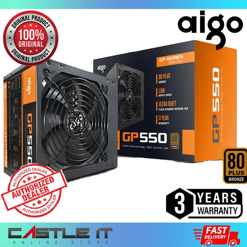 Aigo GP550 GP650 GP750 / 550W 650W 750W 80PLUS แหล่งจ่ายไฟสีบรอนซ์ DarkFlash Rated PSU 850W ...