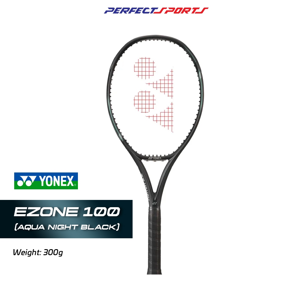 [ฟรีสาย + กริป] Yonex แร็คเก็ตเทนนิส Yonex Ezone 100 (300 กรัม) - Aqua Night สีดํา | Shopee Thailand