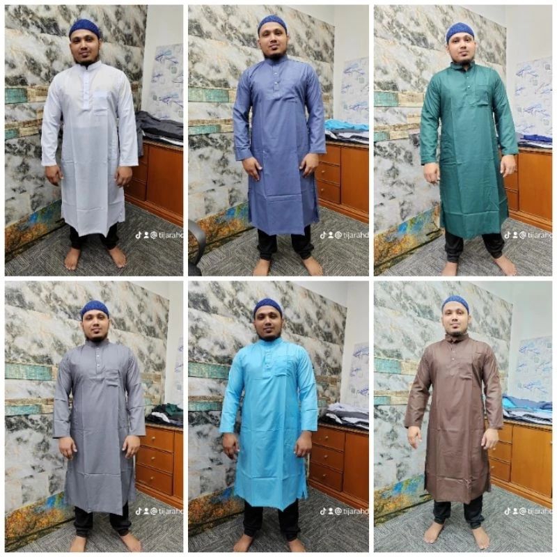 Gamis @ KURTA LABUH Berlar ด้านล่างเข่าผ้า TORAY แบบบาง | Shopee Thailand