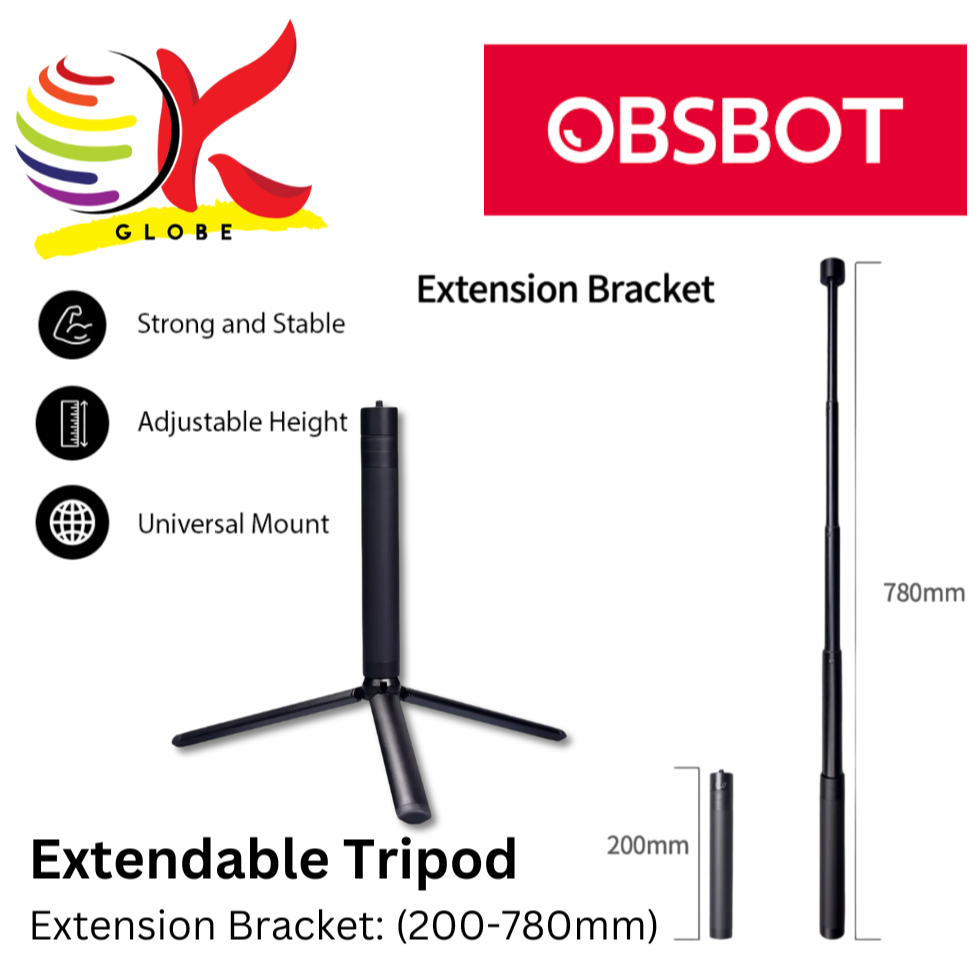 Obsbot EXTENDABLE TRIPOD EXTENSION BRACKET WITH STRONG & STABLE DESIGN ...