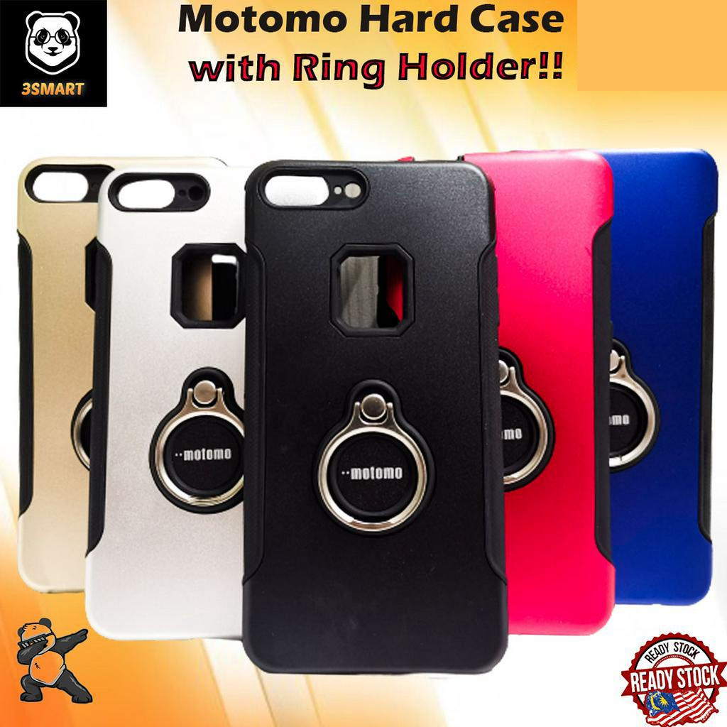 เคสป้องกัน Oppo A71, F1S, F5, F7 Motomo Hybrid พร้อมที่วางแหวนอลูมิเนียม | Shopee Thailand