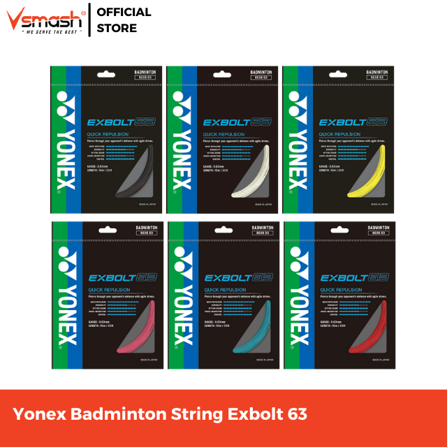 สายแบดมินตัน Yonex Exbolt 63 | Shopee Thailand