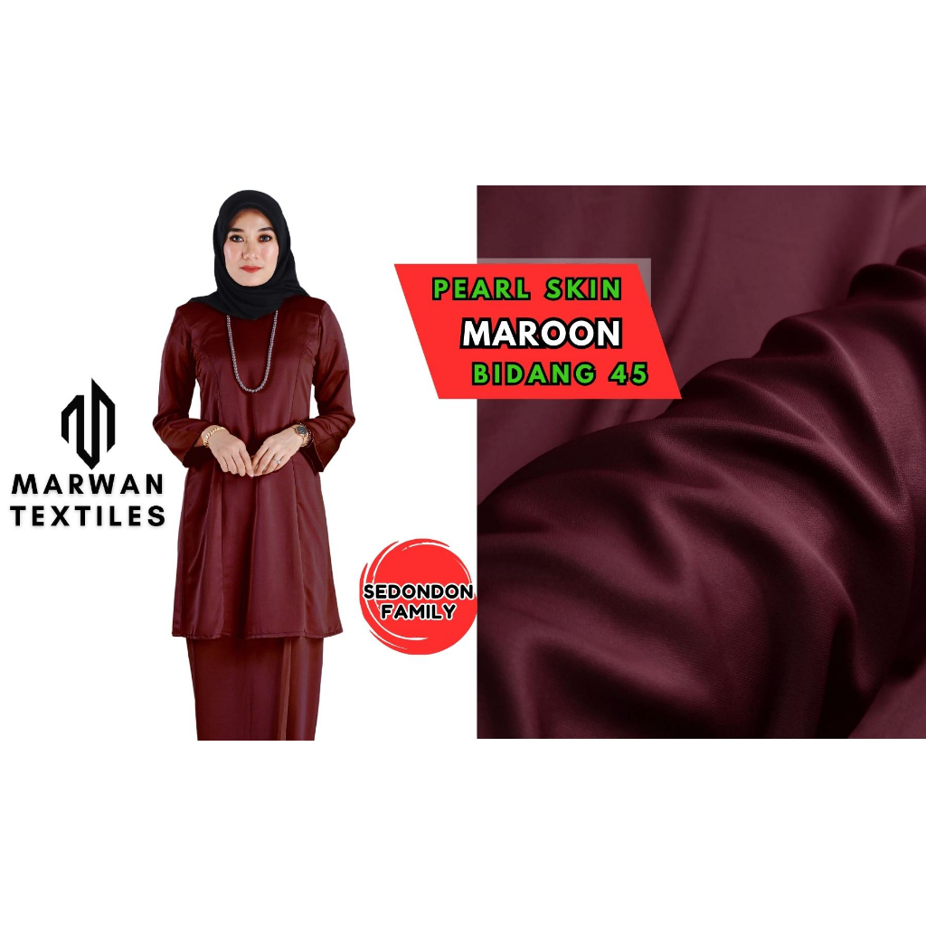 Kain Meter สี Maroon sesuai sedondon | Shopee Thailand