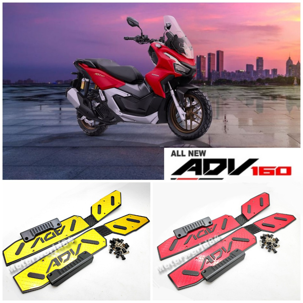 Honda ADV160 ADV 160 ALLOY CARPET FOOT PEDAL FLOOR PANEL FOOTBOARD ...