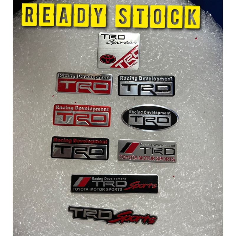 สัญลักษณ ์ trd toyota แผ ่ นอลูมิเนียม aloi | Shopee Thailand