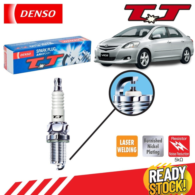DENSO SPARK PLUG NICKEL TT PRICE 1 ชุด = 4 ชิ้น K16TT Toyota Vios NCP93 ...