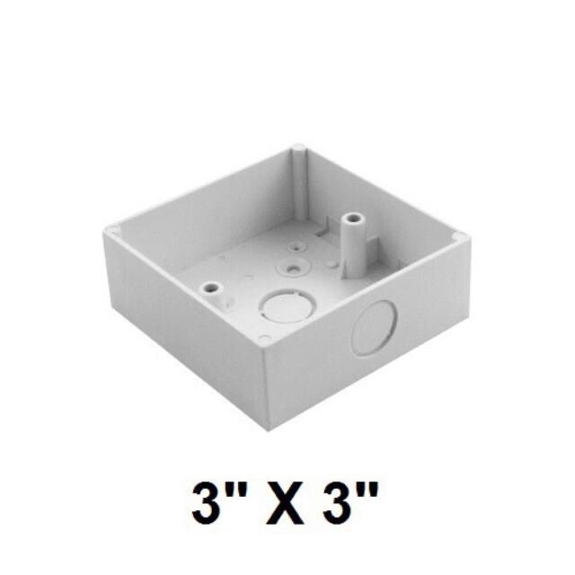 กล่องไฟฟ้า PVC 3x3 & 3x7 (สีขาว) | Shopee Thailand