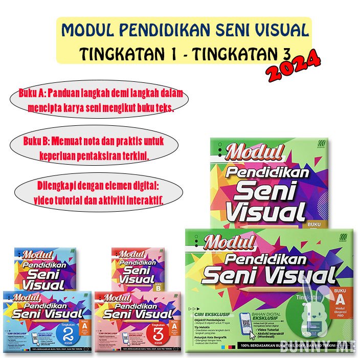 [BUNNY] หนังสือเรียน 2024 : KSSM โมดูลการศึกษา ภาพศิลปะระดับ 1,2,3 (A+B ...