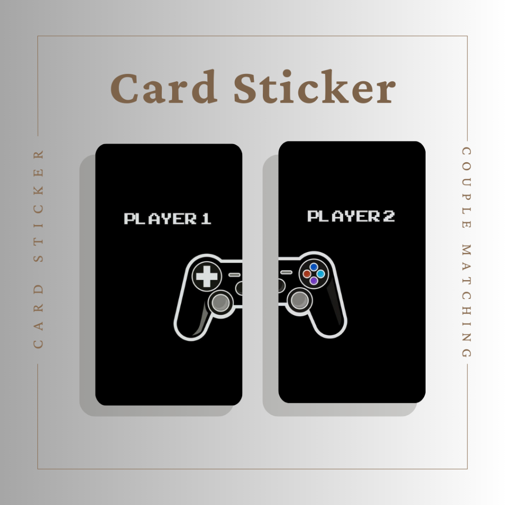Couple MATCHING SERIES 2 CARD STICKER - TNG CARD / NFC CARD / ATM CARD ...