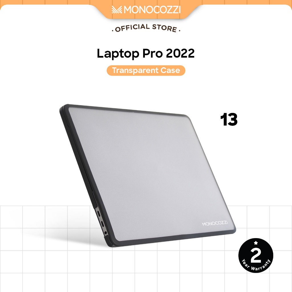 Monocozzi LUCID เคสยางโปร่งแสง ขอบแข็ง สําหรับแล็ปท็อป 2022 (13 นิ้ว) | Shopee Thailand