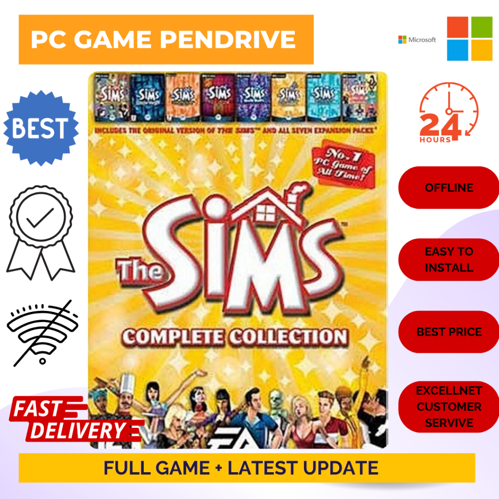 The Sims 1 Complete Collection - Offline [ Pendrive 32 GB] เกมส์พีซี ...