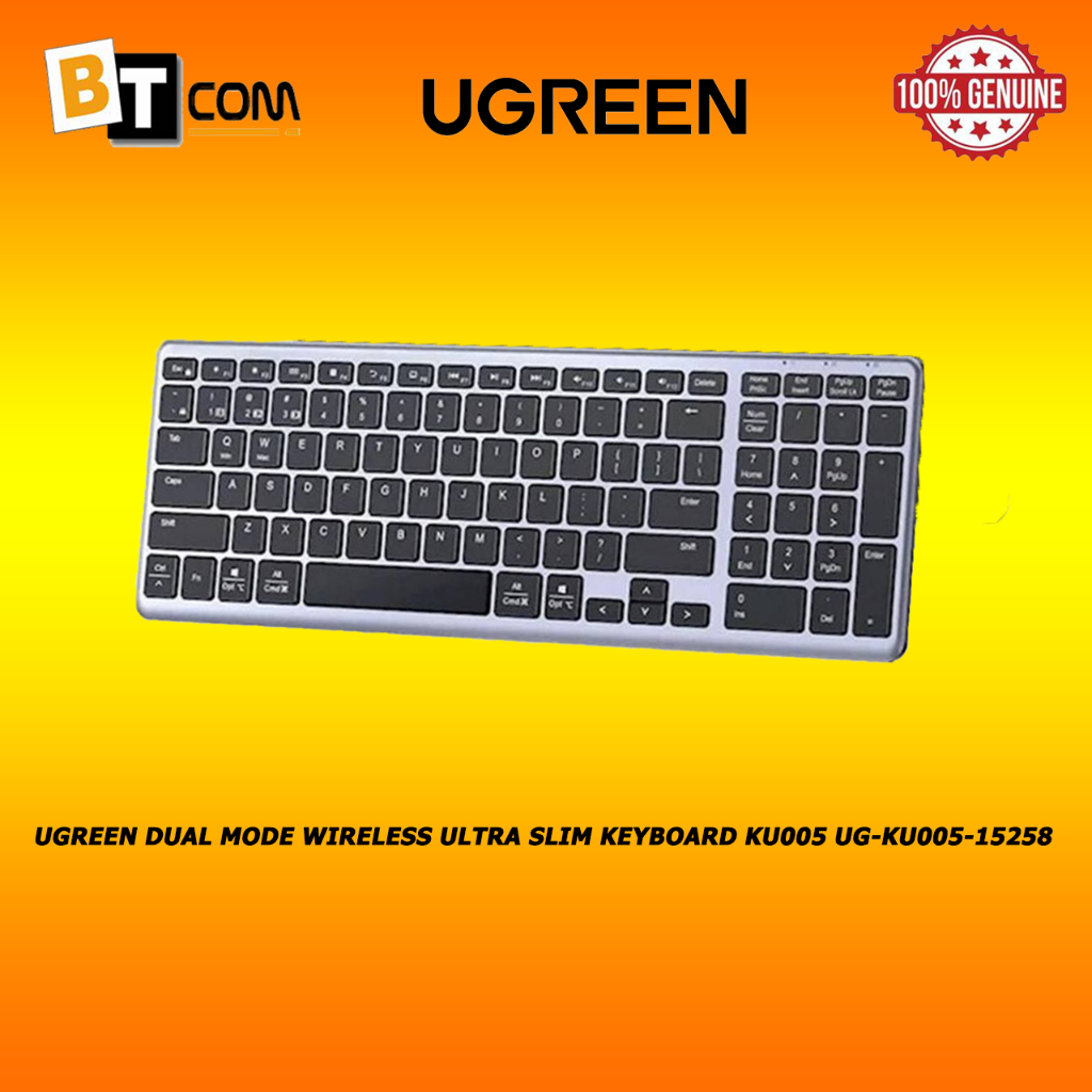 Ugreen DUAL MODE WIRELESS ULTRA SLIM คีย์บอร์ด KU005 UG-KU005-15258 | Shopee Thailand