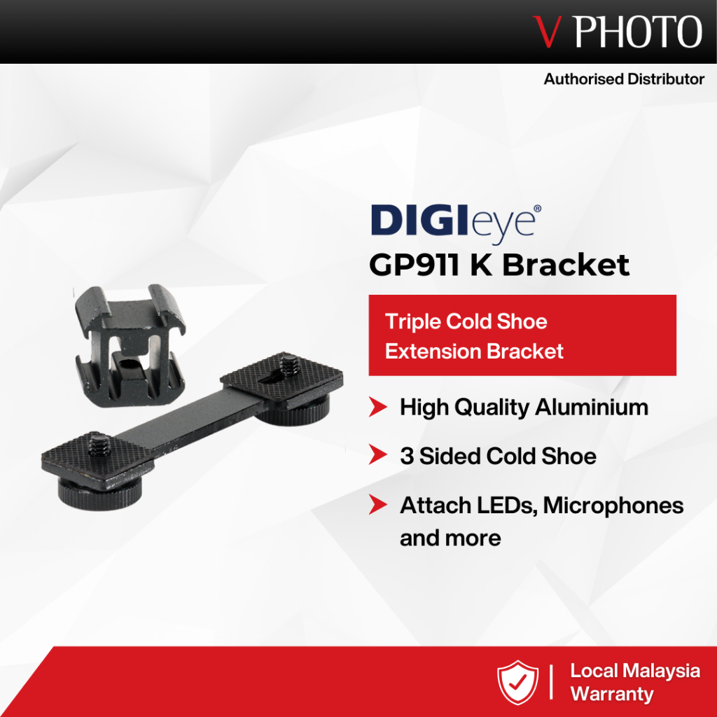Digieye GP911 K ตัวยึดสามขาต่อขยายขาต่อแบบโคลด์ชู สําหรับกิมบอลและตัวกันสั่น | Shopee Thailand