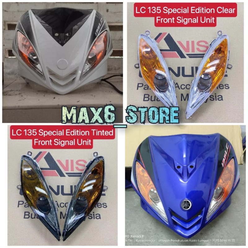 Yamaha LC135 V1 Chest LAMP 135 LC V1 HEAD LAMP SIGNAL LAMP ไฟหน้า CLEAR SMOKE คุณภาพสูง LC V1 ...