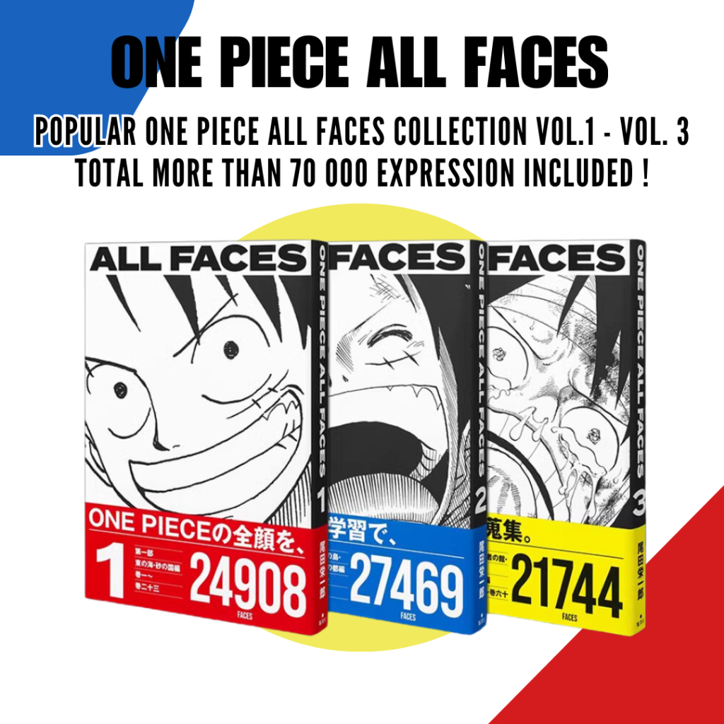 One Piece All Faces Vol.1 - Vol.3 Collection Set | Shopee Thailand