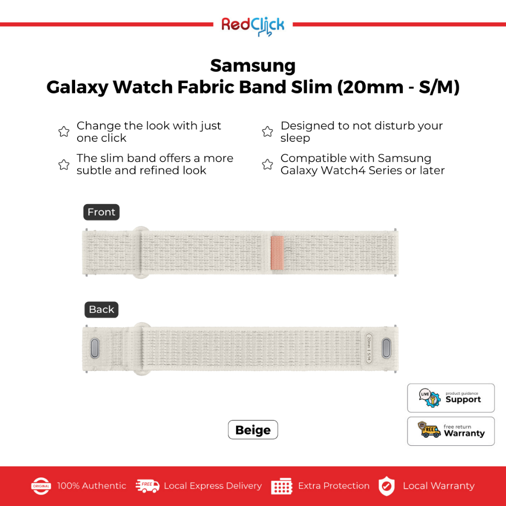สายนาฬิกาข้อมือ แบบบาง สําหรับ Samsung Galaxy Watch (20 มม. - S/M ...