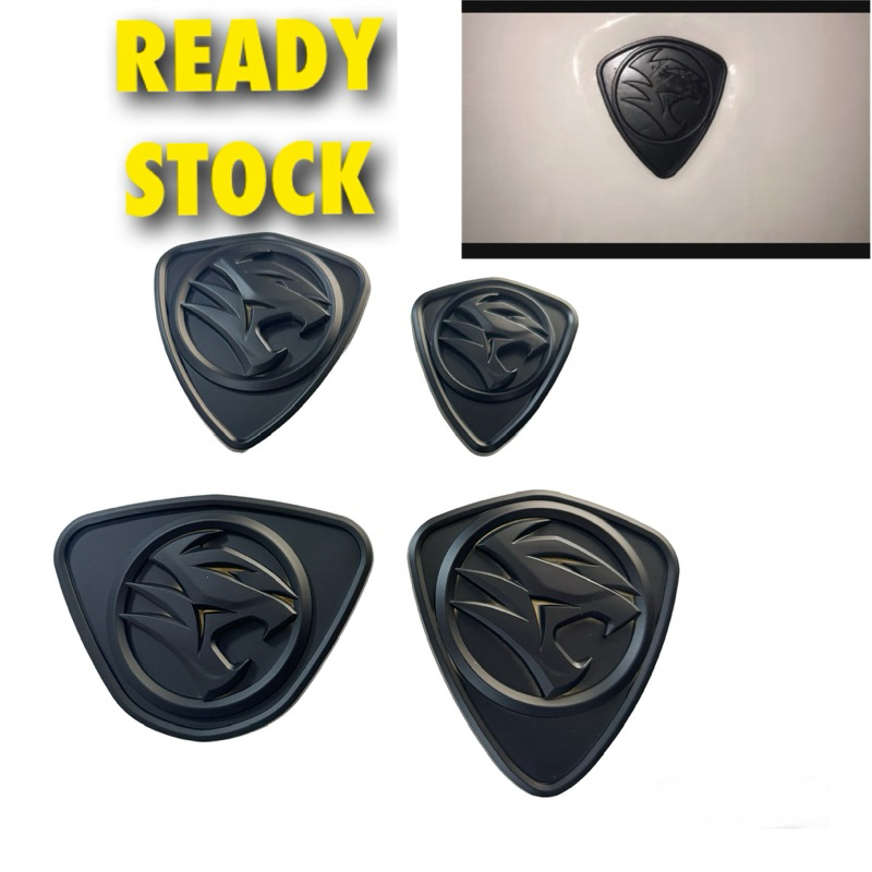 Hitam Proton wira saga persona waja Prime ตราสัญลักษณ์เทปคู่สีดําด้าน ...