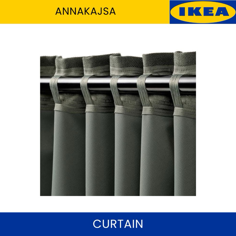 Ikea ANNAKAJSA บล็อกเอาท์ CURTAIN | Shopee Thailand