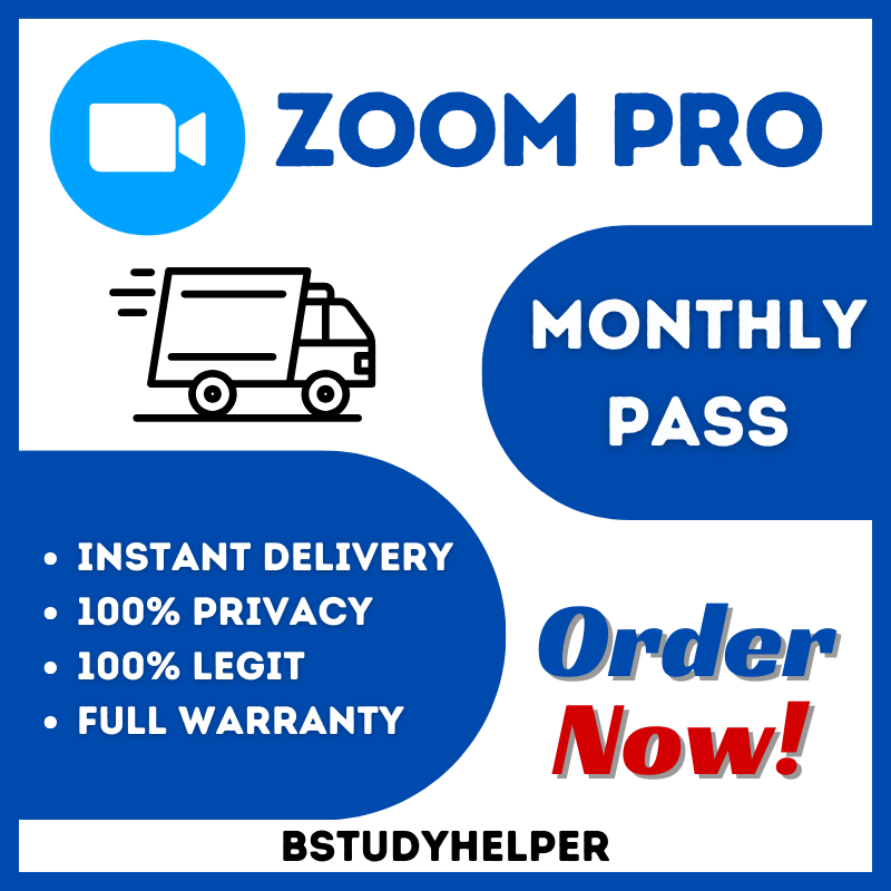 [Monthly Pass] Zoom Pro Meeting Account [100/300 Participants] [Full ...