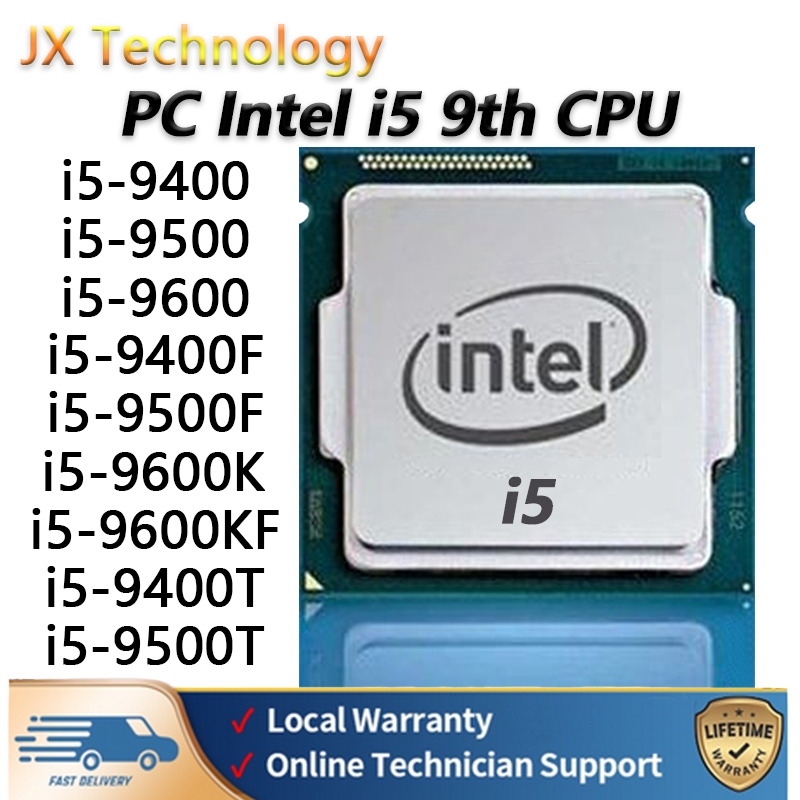 Pc Intel Core i5 9400 9500 9600 9400F 9500F 9600K 9600KF 9400T 9500TCPU Desktop Gen โปรเซสเซอร์ ...