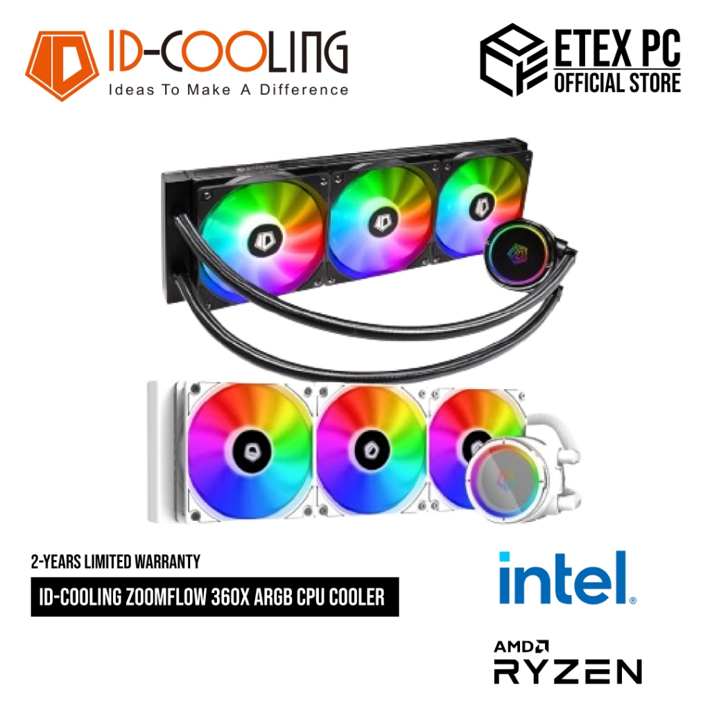 Id-cooling ZOOMFLOW 360X ARGB CPU Cooler (สีดํา / SNOW Edition) IDC ...