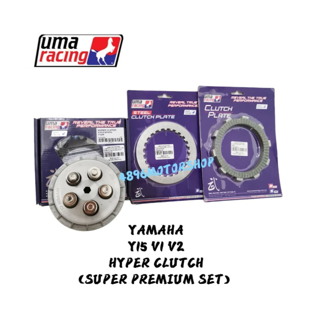 UMA RACING PREMIUM SET RACING HYPER CLUTCH SET YAMAHA Y15 Y15ZR V1 V2 Y16 R15 V3 CLUTCH PLATE ...