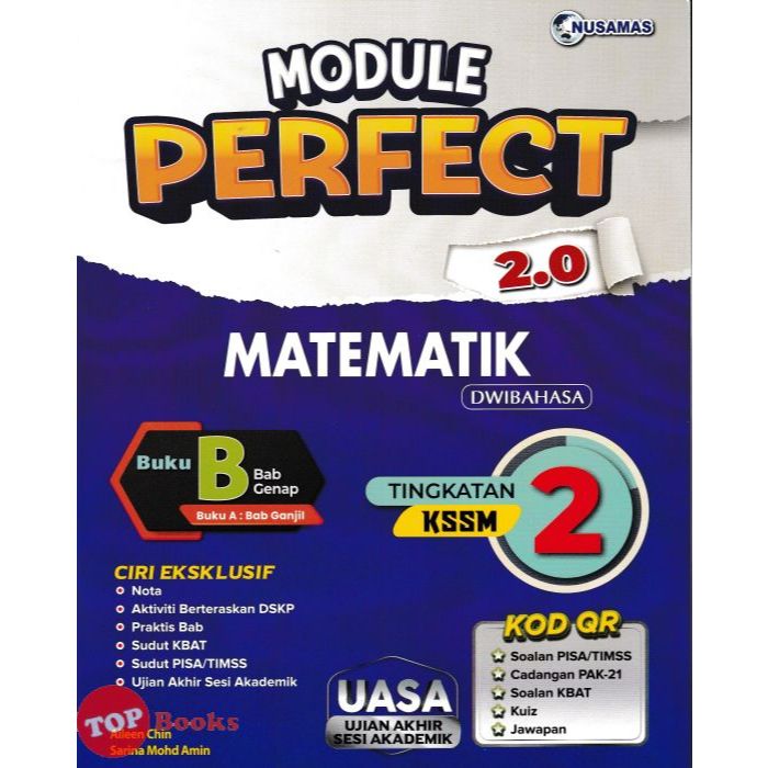 [TOPBOOKS Nusamas ] โมดูล Perfect 2.0 Matematik Book B ระดับ 2 KSSM สองภาษา ( 2024 ) | Shopee ...