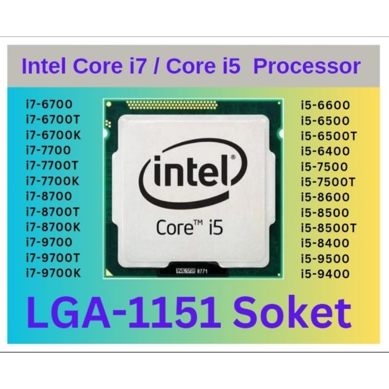 Intel LGA-1151 ซ็อกเก็ต CPU i7-6700/6700K/6700T/7700/8700K/9700/6500 ...