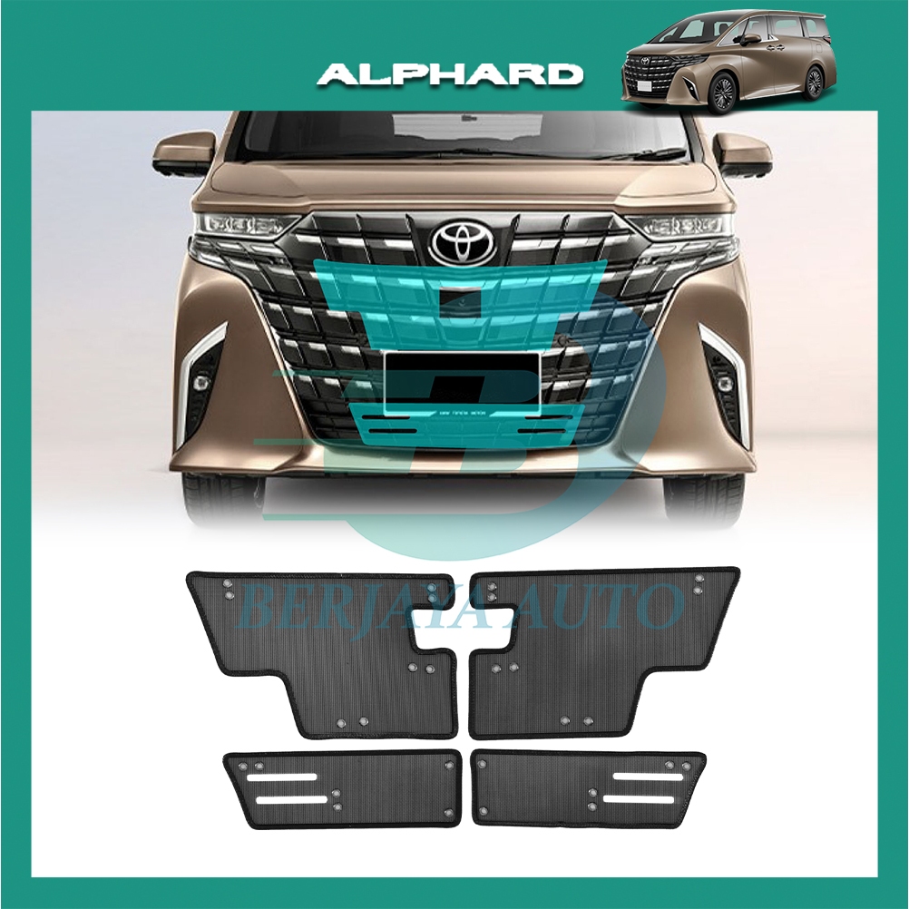 Toyota Alphard 2024 AH40 AGH40 แมลงด้านหน้าใส่ย่างสุทธิกันฝุ่น Catkin ...