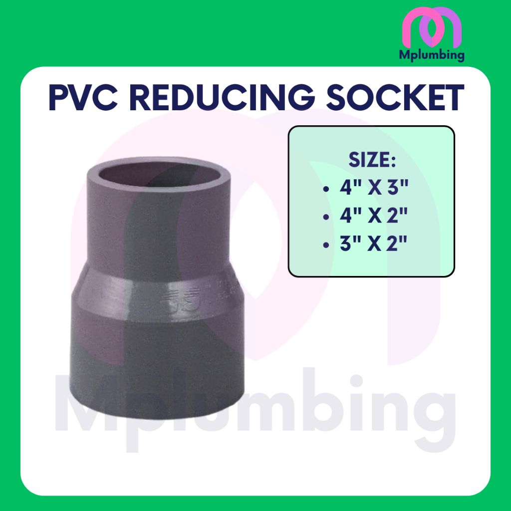 Reducing SOCKET PVC PIPE FITTINGS REDUCER RS 4" 3" 2" 100MM 80MM 50MM ...